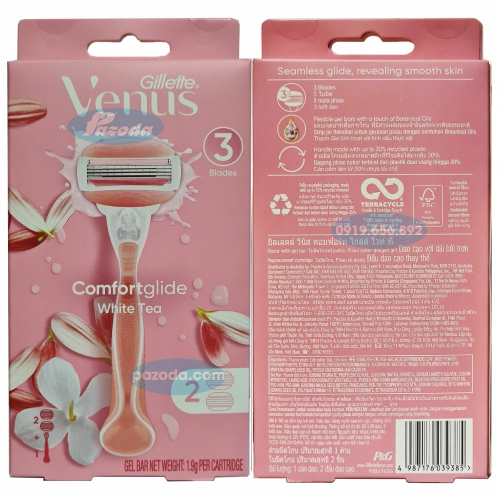 Dao cạo Gillette Venus Comfortglide White Tea (Dao cạo bikini)