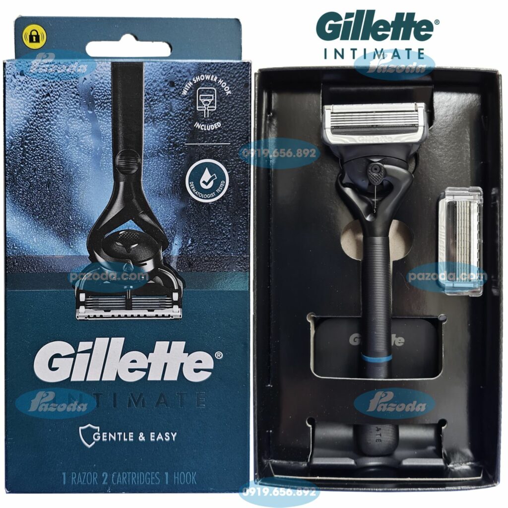 Dao cạo râu 5 lưỡi Gillette Intimate (1 tay cầm và 2 đầu cạo)